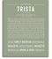 Trista | Name Art Print – Name Stories