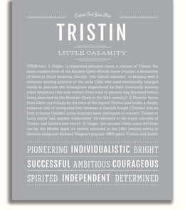 Tristin | Name Art Print – Name Stories