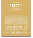 Tristin | Name Art Print – Name Stories