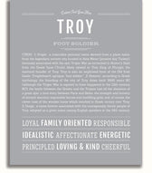 Troy | Name Art Print – Name Stories