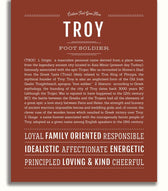 Troy | Name Art Print – Name Stories