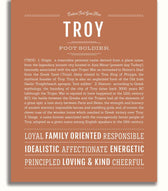 Troy | Name Art Print – Name Stories