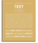 Troy | Name Art Print – Name Stories
