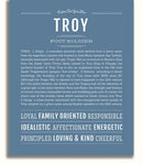 Troy | Name Art Print – Name Stories