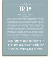Troy | Name Art Print – Name Stories