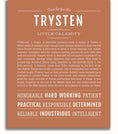 Trysten | Name Art Print – Name Stories