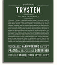 Trysten | Name Art Print – Name Stories