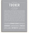 Tucker Personalized Name Meaning Art Prints – Name Stories
