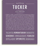 Tucker Personalized Name Meaning Art Prints – Name Stories