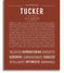 Tucker Personalized Name Meaning Art Prints – Name Stories