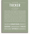 Tucker Personalized Name Meaning Art Prints – Name Stories