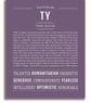 Ty | Name Art Print – Name Stories