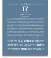 Ty Personalized Name Meaning Art Prints – Name Stories