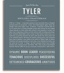 Tyler | Name Art Print – Name Stories