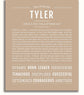 Tyler | Name Art Print – Name Stories