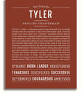 Tyler | Name Art Print – Name Stories