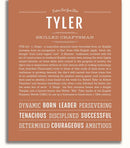 Tyler | Name Art Print – Name Stories