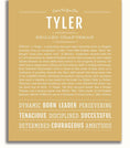 Tyler | Name Art Print – Name Stories