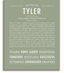 Tyler | Name Art Print – Name Stories