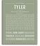Tyler Personalized Name Meaning Art Prints – Name Stories
