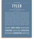 Tyler | Name Art Print – Name Stories