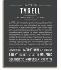 Tyrell | Name Art Print – Name Stories