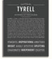 Tyrell Personalized Name Meaning Art Prints – Name Stories
