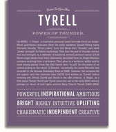 Tyrell | Name Art Print – Name Stories