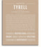 Tyrell | Name Art Print – Name Stories