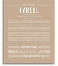 Tyrell | Name Art Print – Name Stories