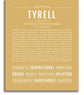 Tyrell | Name Art Print – Name Stories