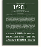 Tyrell | Name Art Print – Name Stories