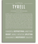 Tyrell | Name Art Print – Name Stories