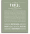 Tyrell Personalized Name Meaning Art Prints – Name Stories