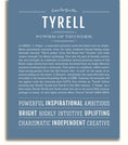 Tyrell | Name Art Print – Name Stories