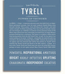 Tyrell | Name Art Print – Name Stories