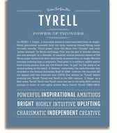 Tyrell | Name Art Print – Name Stories