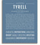 Tyrell | Name Art Print – Name Stories
