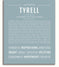 Tyrell | Name Art Print – Name Stories