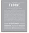 Tyrone | Name Art Print – Name Stories