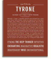 Tyrone | Name Art Print – Name Stories