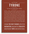 Tyrone | Name Art Print – Name Stories
