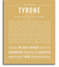 Tyrone | Name Art Print – Name Stories