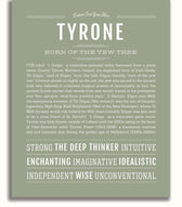 Tyrone | Name Art Print – Name Stories