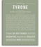 Tyrone | Name Art Print – Name Stories