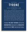Tyrone Personalized Name Meaning Art Prints – Name Stories