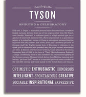 Tyson | Name Art Print – Name Stories