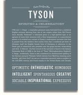 Tyson | Name Art Print – Name Stories