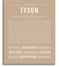Tyson | Name Art Print – Name Stories