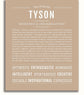 Tyson | Name Art Print – Name Stories